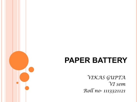 Paper battery document and report | DOCX
