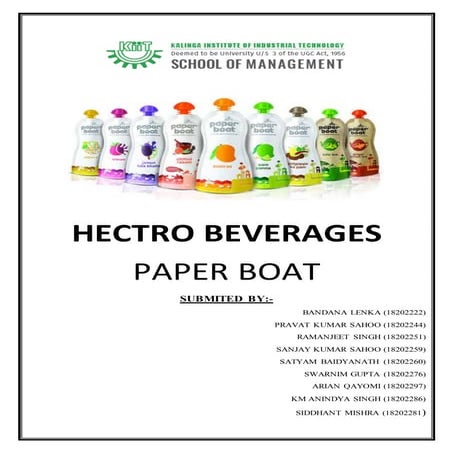 Paper boat 2019 market analysis (factor analysis)) | DOCX