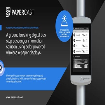 PAPERCAST - POWERING PASSENGER INFORMATION EVERYWHERE | PDF