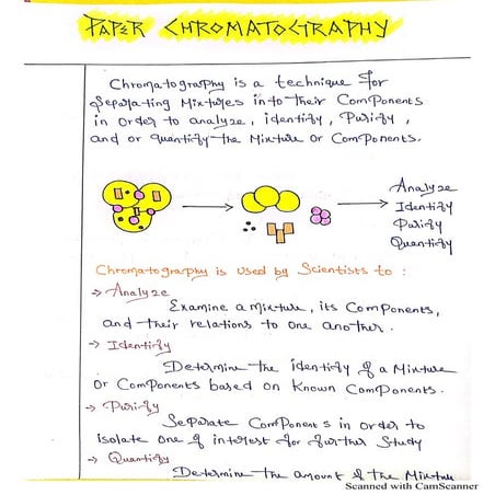 Paper chromatography | PDF