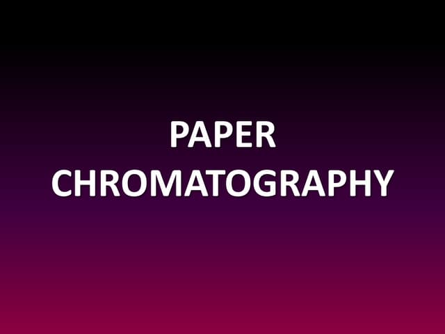 TLC, thin layer chromatography | PPT