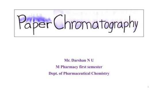 Paper chromatography | PPTX