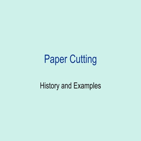 Paper Cutting | PPT