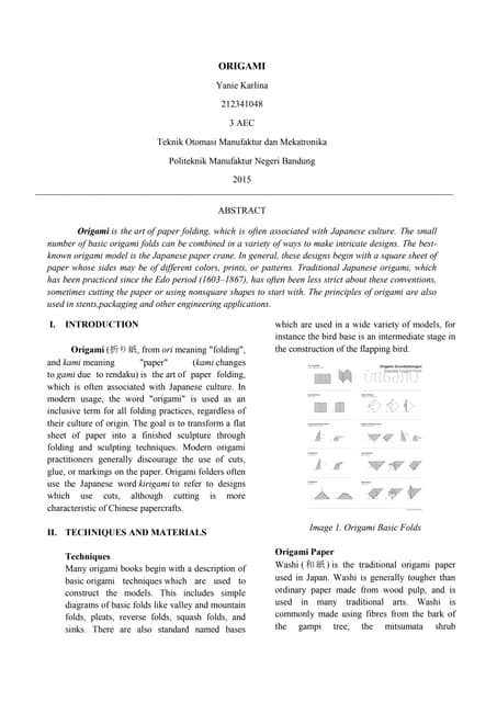 Origami Folding Symbols – Digital Printable | PDF