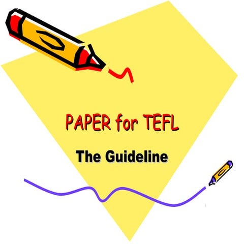 Paper for tefl ii | PPT
