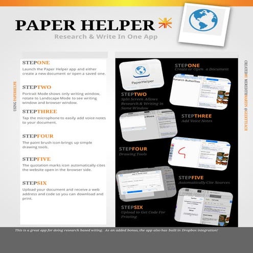 Paper Helper App Tutorial | PDF