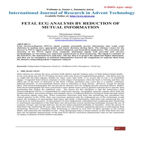 Fetal-maternal Monitoring Device : Case Study | PDF