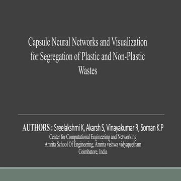 Automatic Waste classification using Deep learning and Robotic ...
