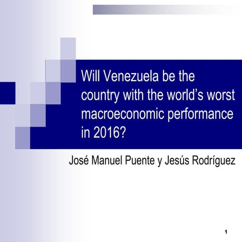 Macroeconomic Analysis of Venezuelan Economy | PDF