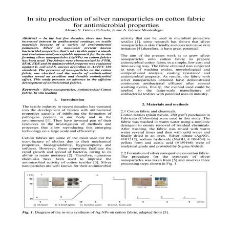 Antimicrobial cottom fabric | PDF