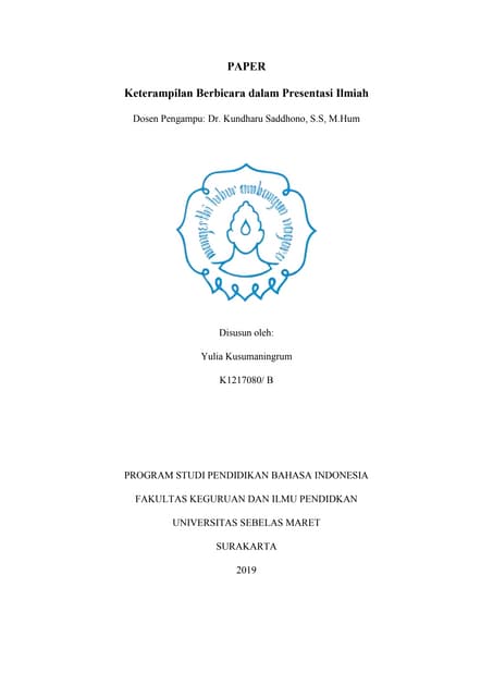 Keterampilan Berbicara dan Menulis | PPT