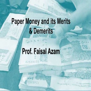 Paper money and Quality of Paper Money | PPTX