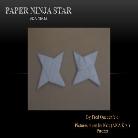 Paper Ninja Star | PPTX