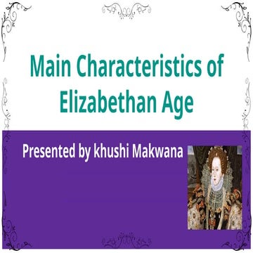 The Elizabethan Age – Literature, Culture, and Exploration in the ...