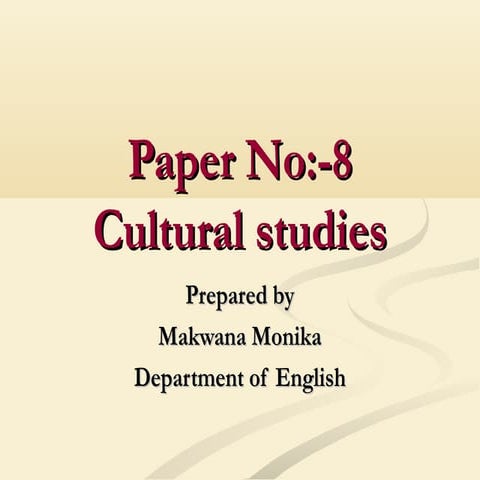 Paper:- 8 | PPT