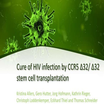 HIV Cure by Stem cell transplantation | PPTX | Biological Sciences ...