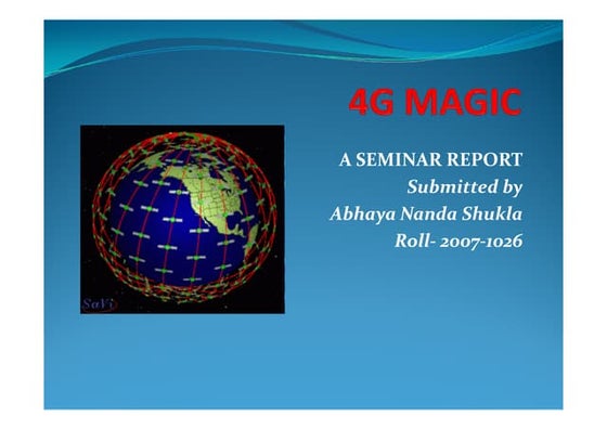 presentation on 4g technology | PPT