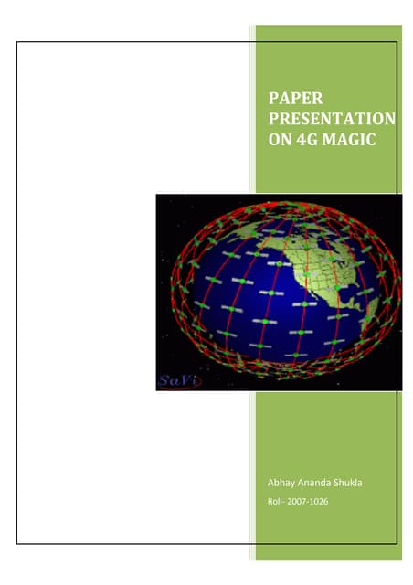 presentation on 4g technology | PPTX | Smartphones | Consumer Electronics