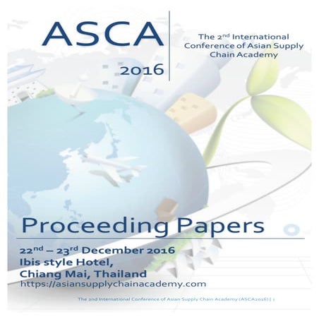 Proceeding of ASCA 2016 | PDF | Logistics | Business