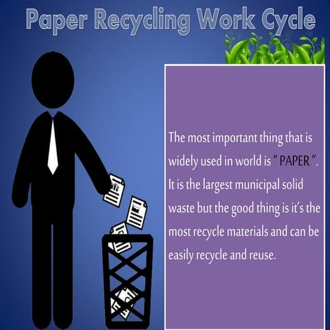 Paper recycling working cycle | PPT