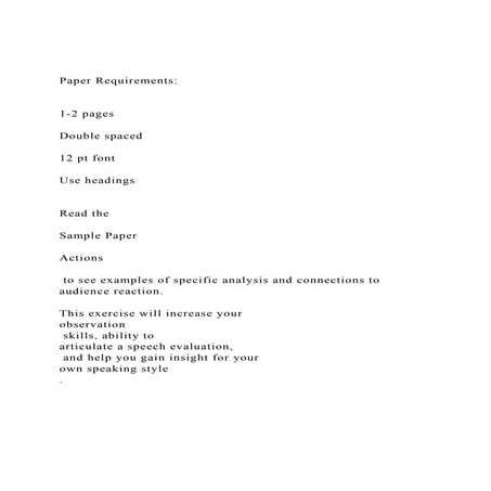 Paper Requirements1-2 pagesDouble spaced12 pt fon.docx