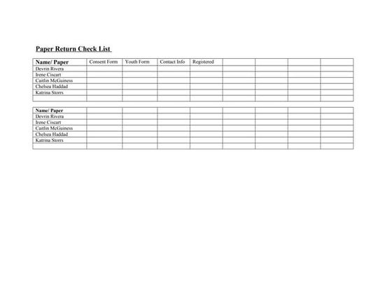 The Real Packing List | DOC