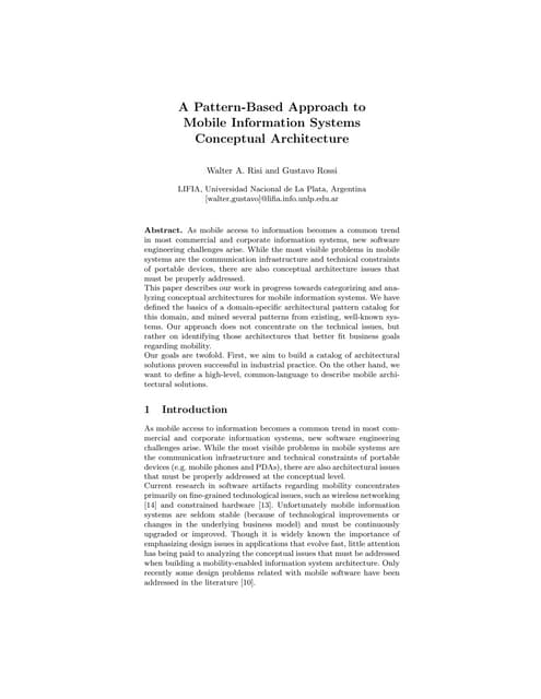 Mobile Information Architecture | PPT