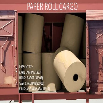 Paper roll cargo-handling, risk, precatiouns | PPTX