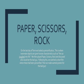 Paper, Scissors, Rock | PPT