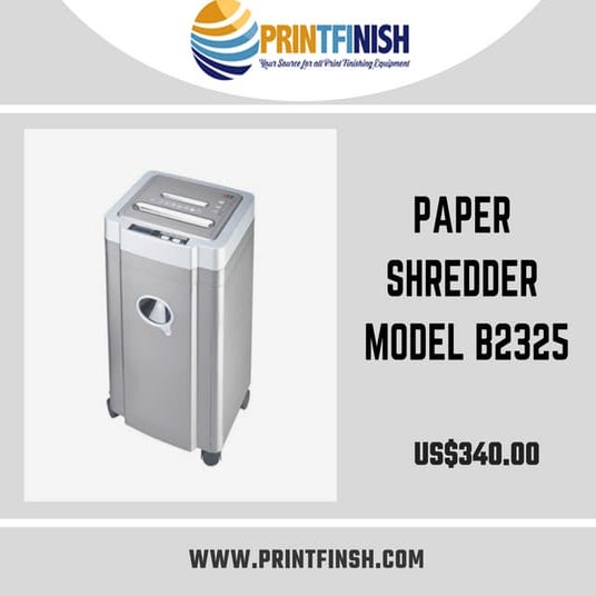 Paper Shredder Model B2325 | PDF