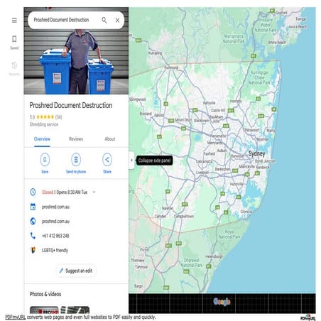 The Secure Paper Shredding Service Sydney | PDF