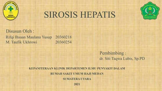 Defenisi Penyakit Sirosis hepatis, .pptx