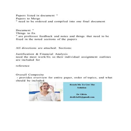 Papers listed in document Papers to Merge need to be ordered a | DOCX