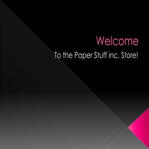 Paper stuff store | PPT