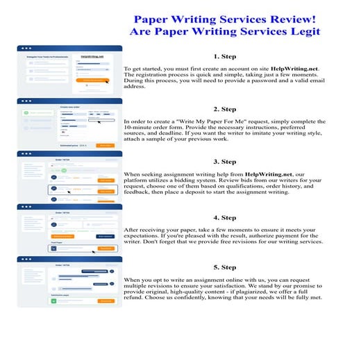 Paper Writing Services Review Are Paper Writing Services Legit | PDF