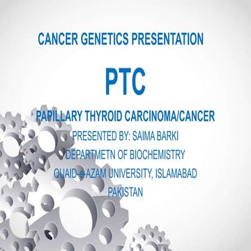 Papillary thyroid carcinoma | PPTX