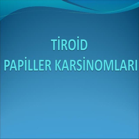 Papiller karsinom | PPT