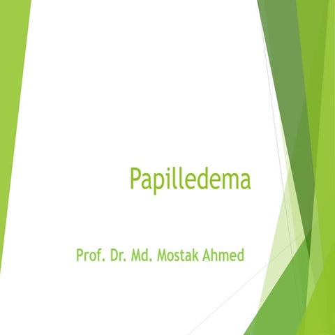 Papilloedema and Optic Atrophy.ppt