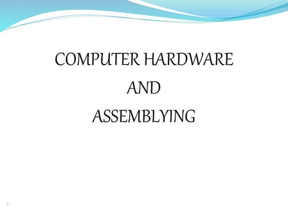 Computer Hardware: Parts & Functions | PPTX | Computer Peripherals | Computing