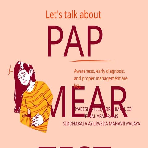Pap smear Test Presentation for cervical | PPTX
