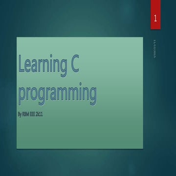 Learning c programming by rbm
