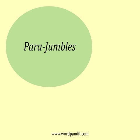 Para jumbles | PPTX