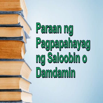 Iba’t ibang Ekspresyon sa Pagpapahayag ng Damdamin.pptx