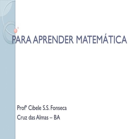 Para aprender matematica | PPT