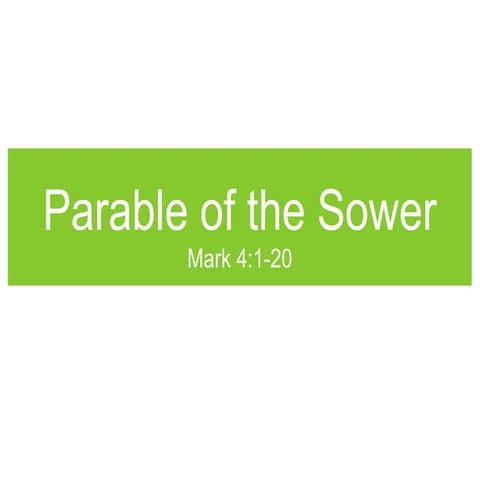 Parable of 4 soils pp | PPTX