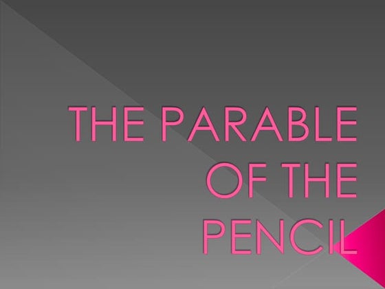 Story of pencil | PPTX