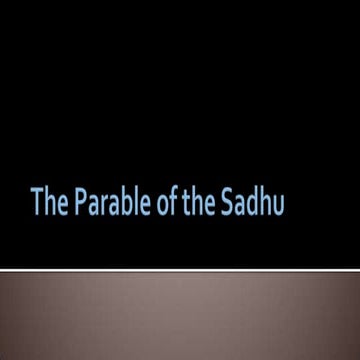 Parable of the Sadhu | PPTX
