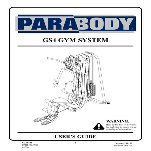 Parabody gs4-user-manual | PDF