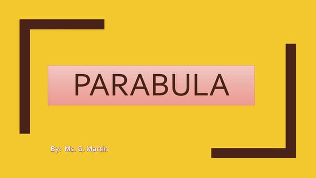 Filipino 9 Parabula | PPTX