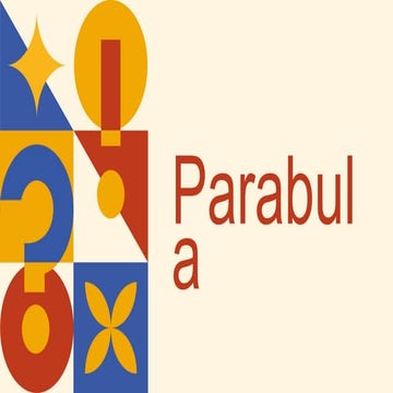 ano ang parabula at ang mga elemento nito | PPTX